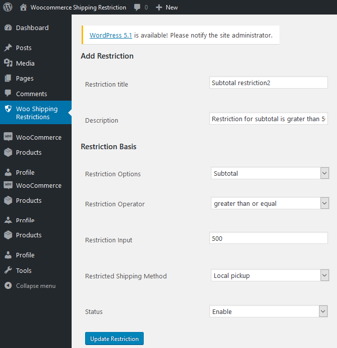 Shipping Restriction Plugin for WooCommerce by webkul | CodeCanyon